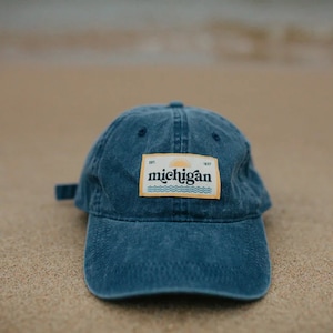 Michigan Patch Baseball Cap - Etsy