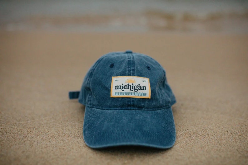 Michigan Patch Baseball Cap - Etsy