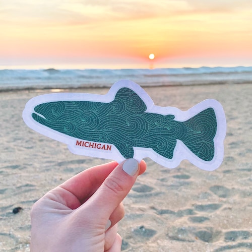 Lake Michigan & Dunes Sticker - Etsy