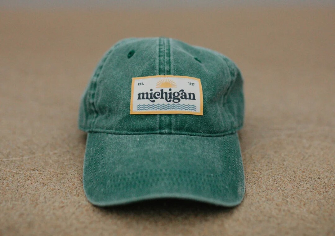 Michigan Patch Baseball Cap - Etsy
