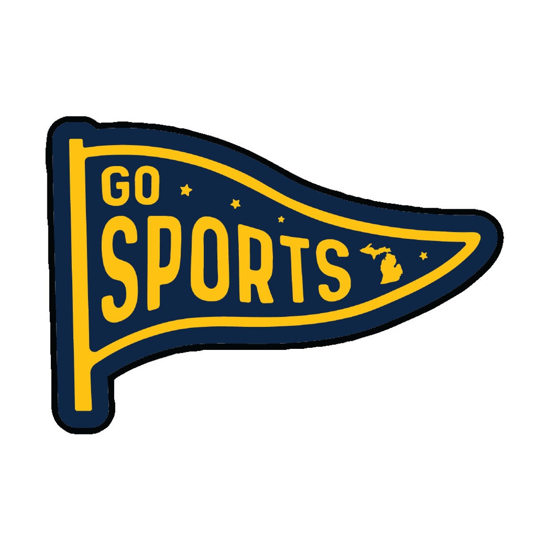 Go Sports, U of M Sticker - Etsy