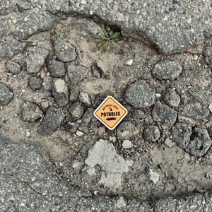 No Tolls Just Potholes Sticker - Etsy