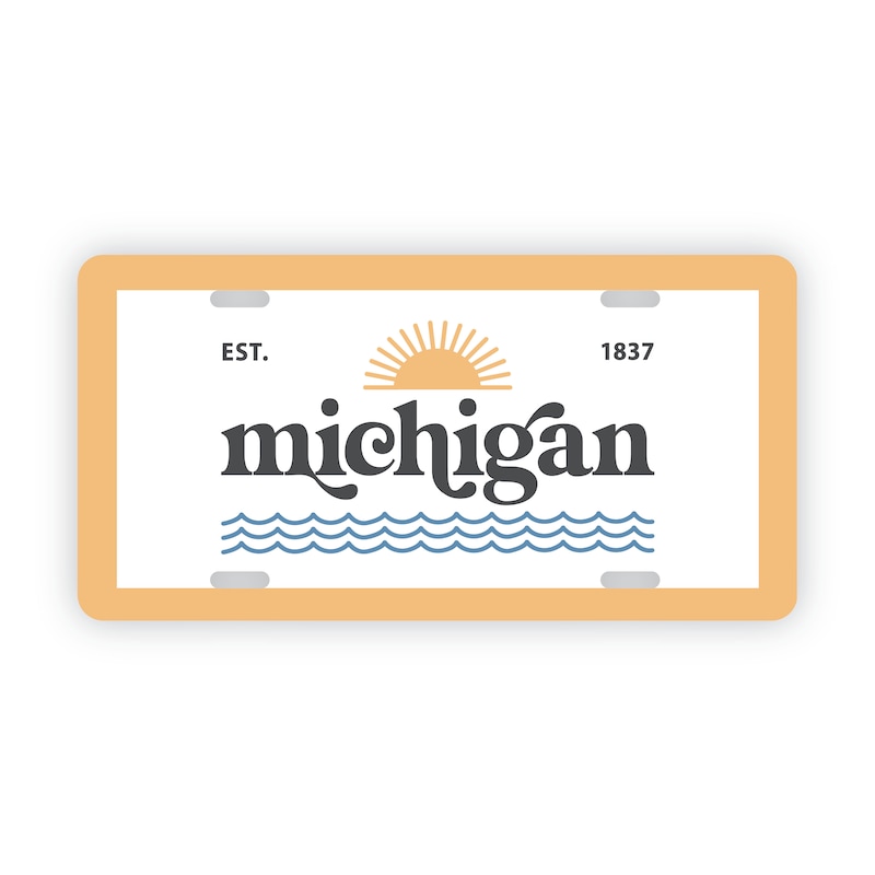 Custom Michigan License Plates - Etsy