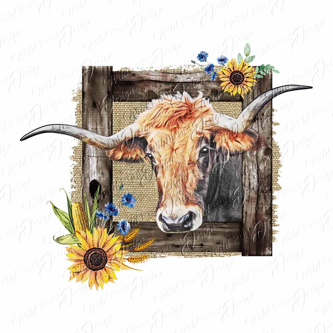 Cow Sublimation Designs Downloads, Heifer PNG, Instant Download ...