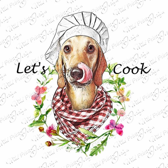Let's Cook Clipart PNG Chef Gift Gift for Cook Kitchen | Etsy