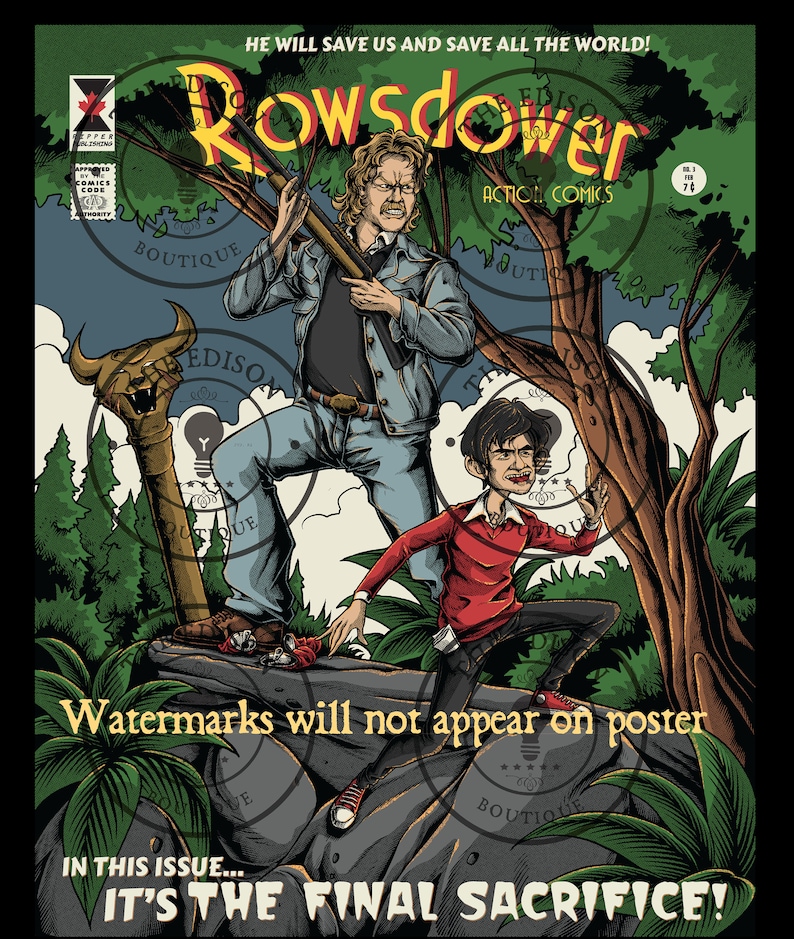 MST3K Rowsdower Action Comics Poster - Etsy