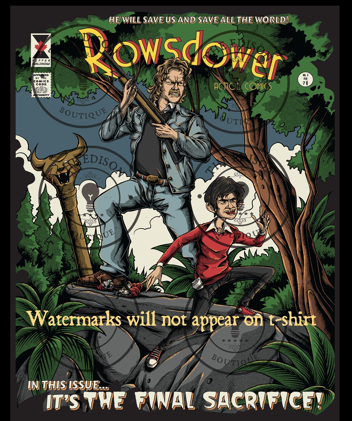 MST3K Rowsdower Action Comics T-shirt - Etsy