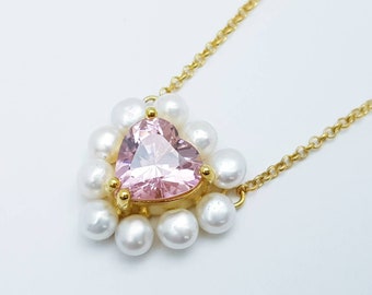 Heart Halo Necklace | Etsy