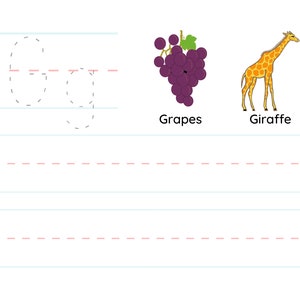 Printable Handwriting Worksheet for Kids Trace & Write; Digital ...