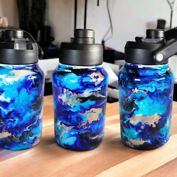 Epoxy Water Bottle - Etsy