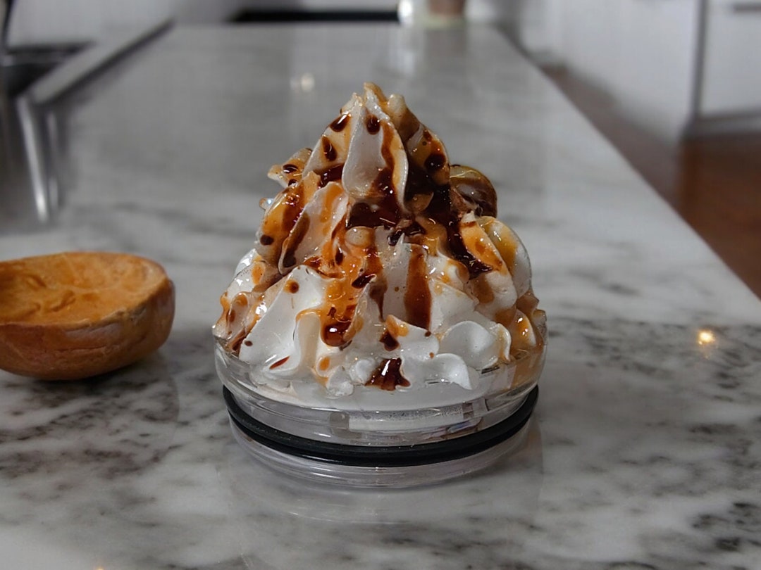 Elevate Your Tumbler: Realistic 3D Faux Whip Toppers for a Custom Look ...