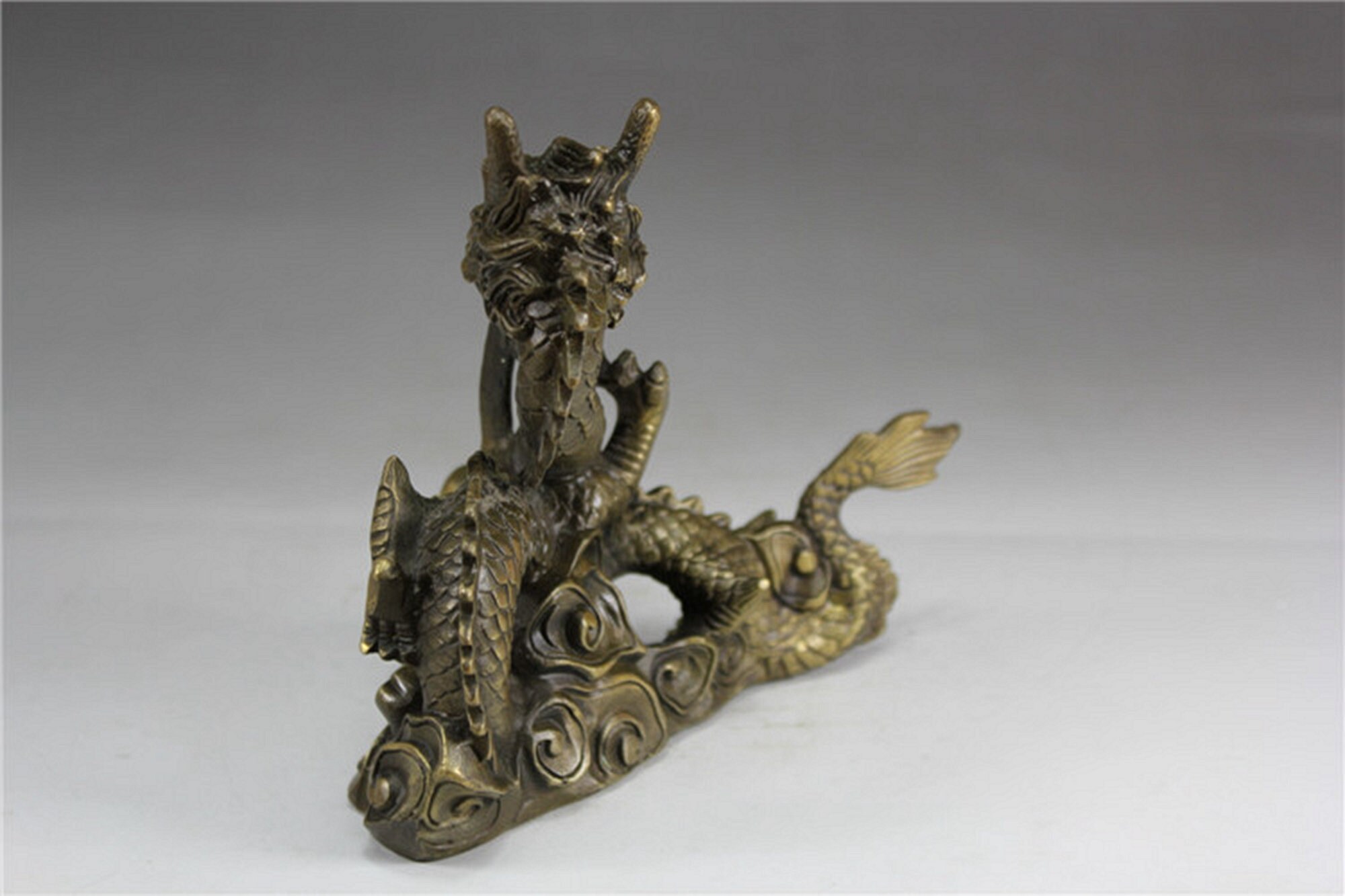 Vintage Chinese Dragon Statue Asian Bronze Dragon Sculpture | Etsy