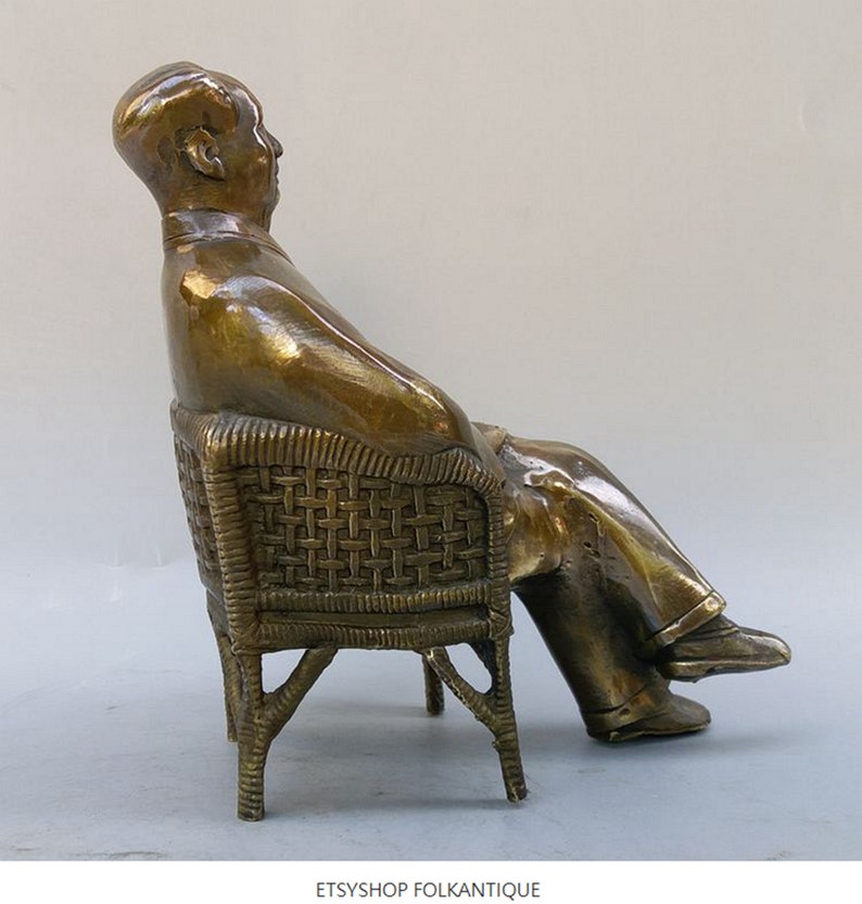 Bronze Sculpture of Chinese Leader Chairman Mao | Etsy