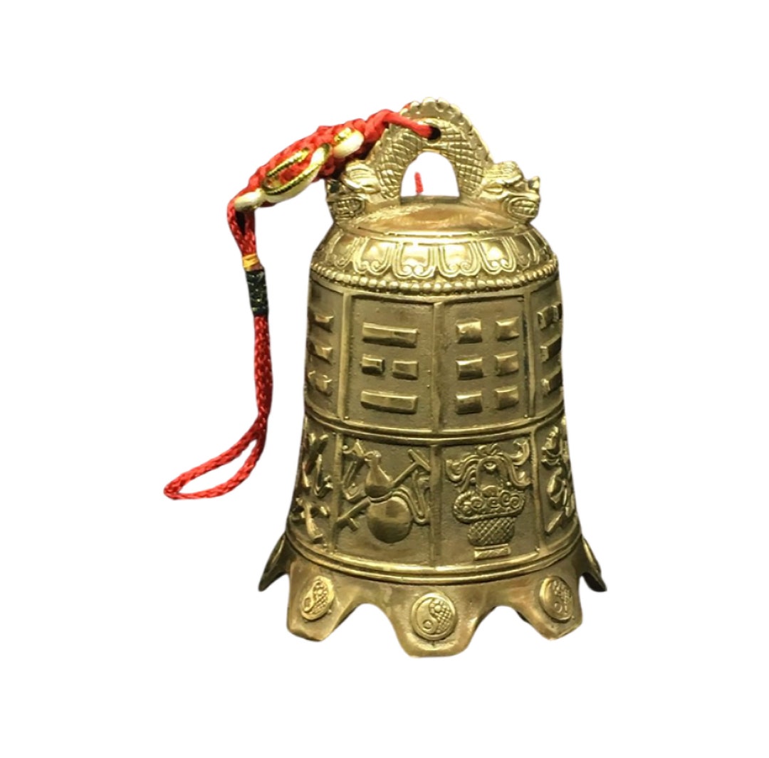 Chinese Brass Bell Carved Gossip Bell - Etsy
