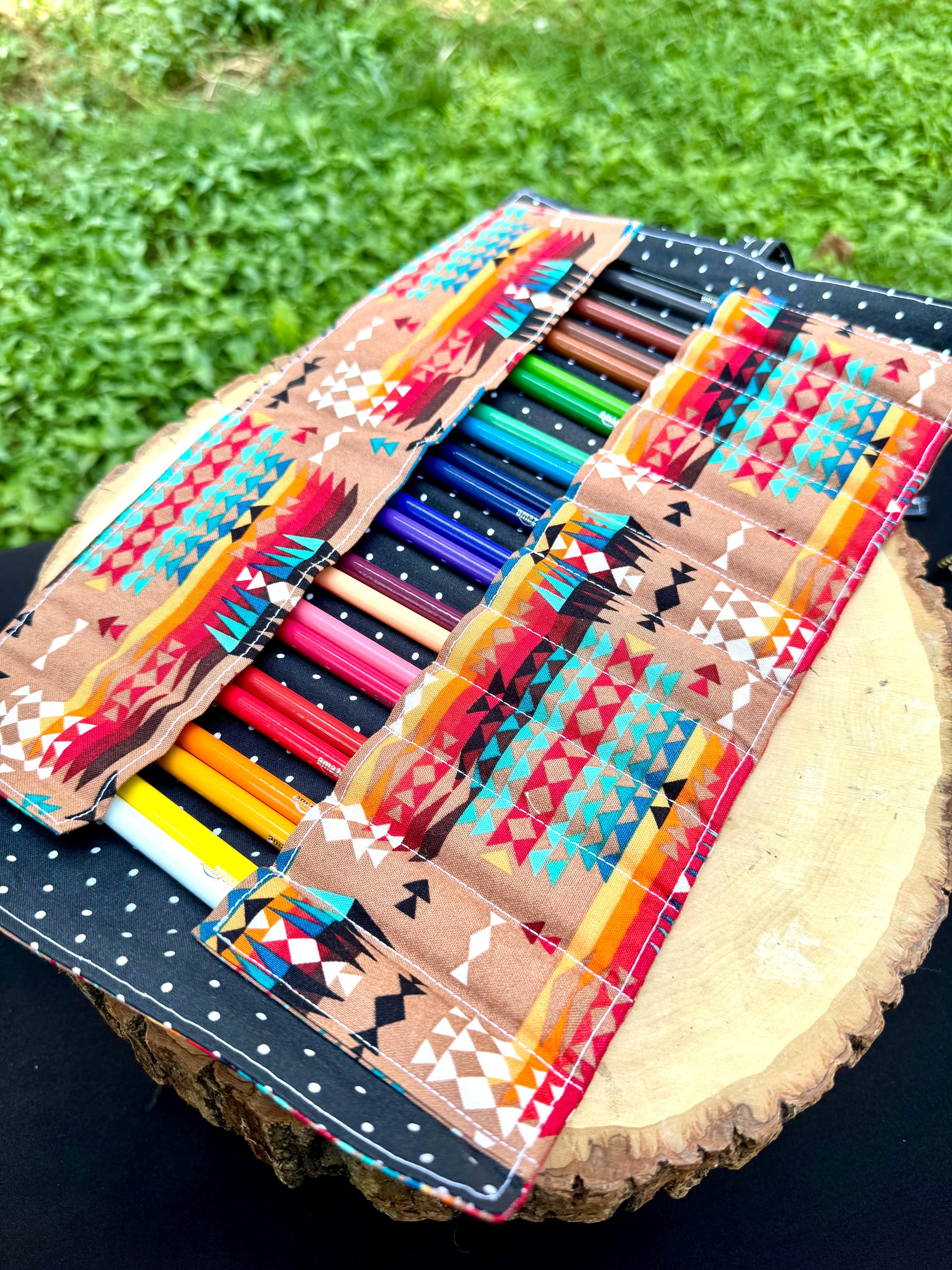Colored Pencil Roll PDF Pattern – Art Organizer Case – Kids Travel ...