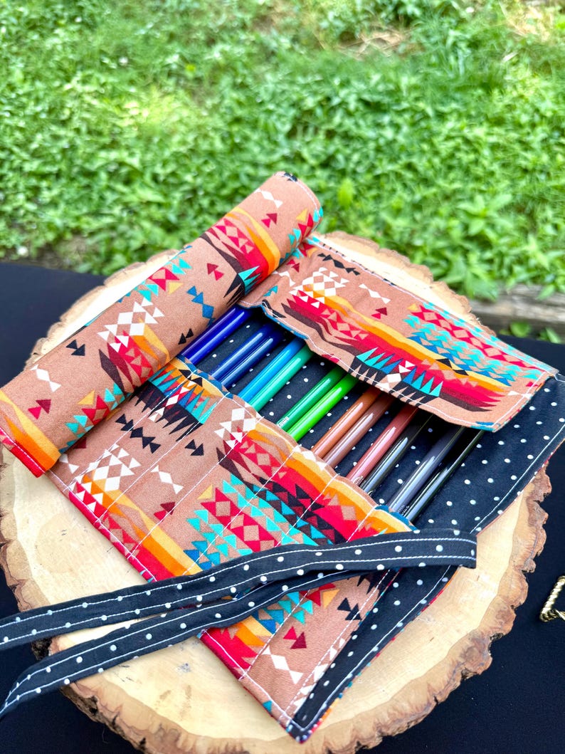 Colored Pencil Roll PDF Pattern – Art Organizer Case – Kids Travel ...