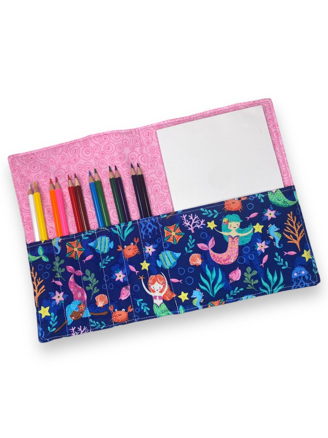 COLORED PENCIL SET Holder Mermaids Pencil Art Set Colored Pencil ...