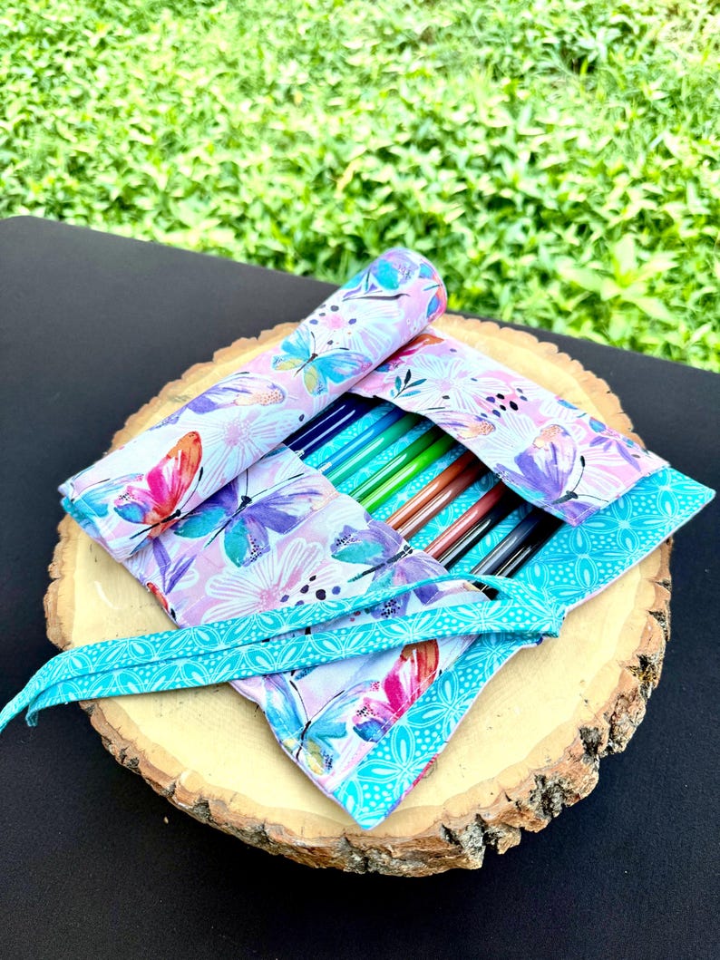 Colored Pencil Roll PDF Pattern – Art Organizer Case – Kids Travel ...