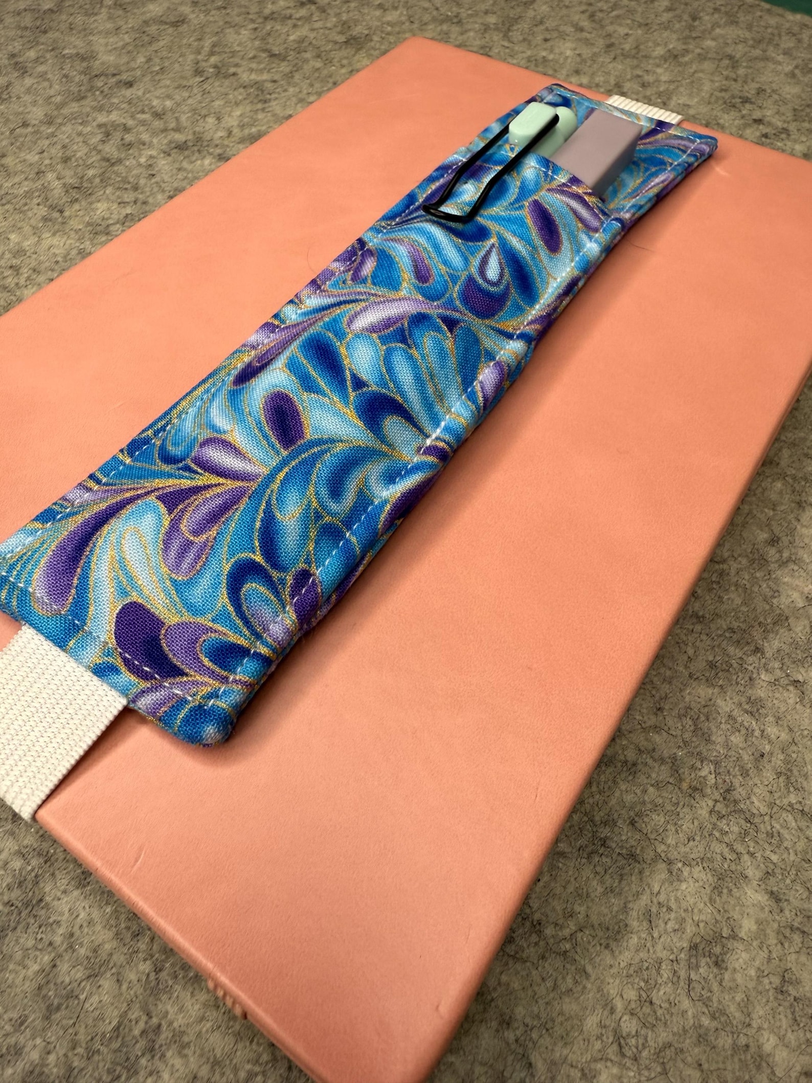 Pen Pocket Bookmark Sewing Pattern, Journal Pencil Case, Teacher Gift ...