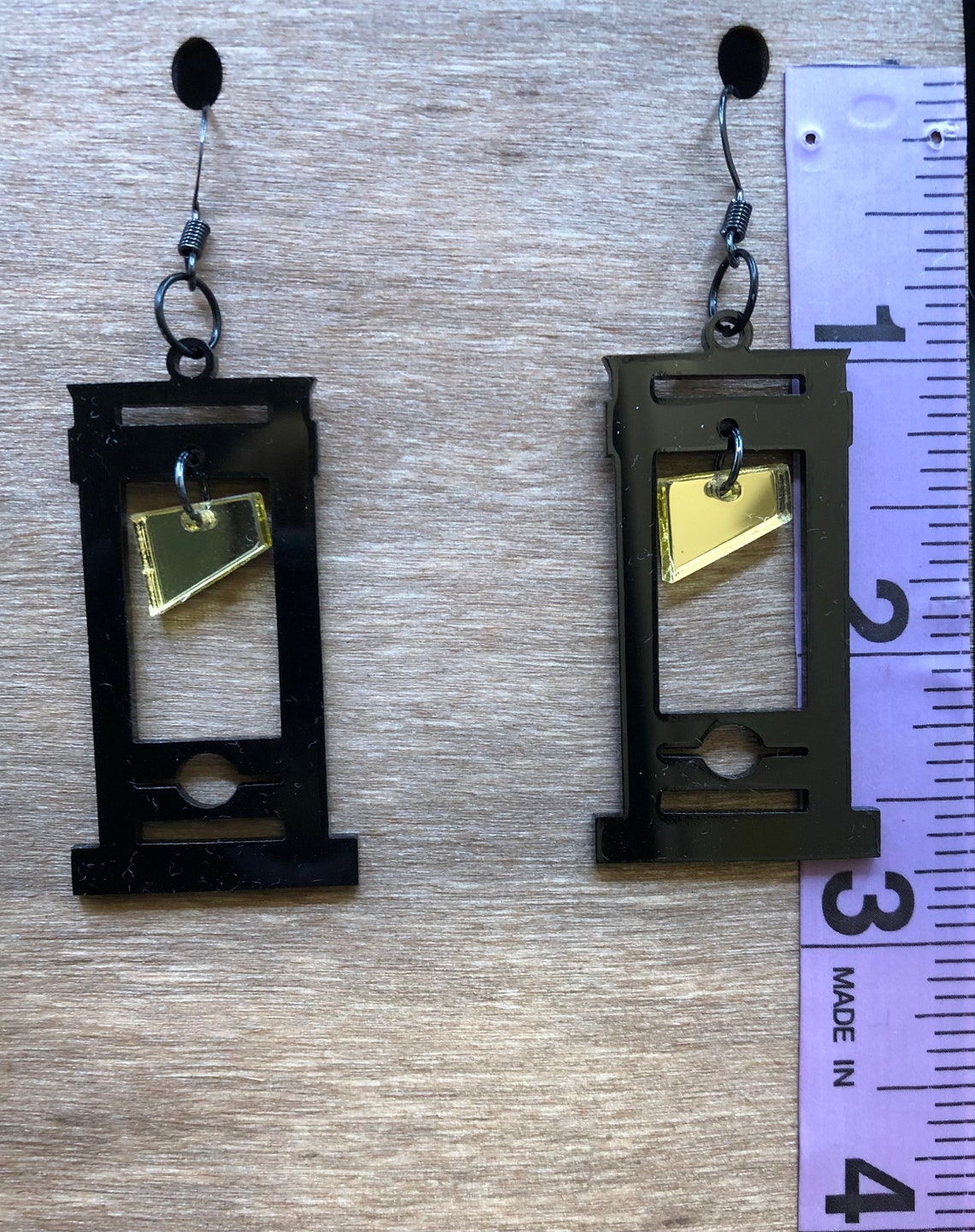 Guillotiné Earrings in Two Sizes - Etsy