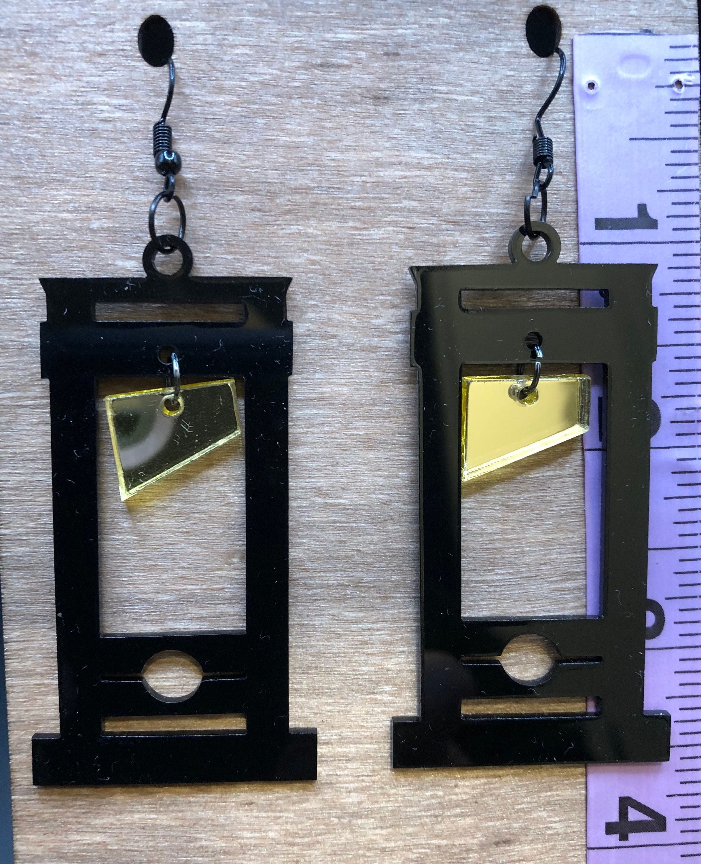 Guillotiné Earrings in Two Sizes - Etsy