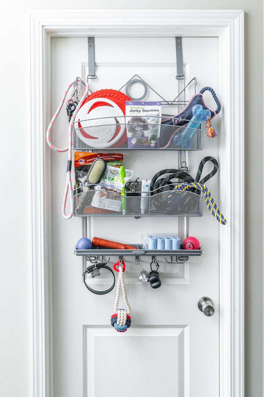 Pet Over the Door Accessory Storage Rack 3100 Color Grey by Longstem ...