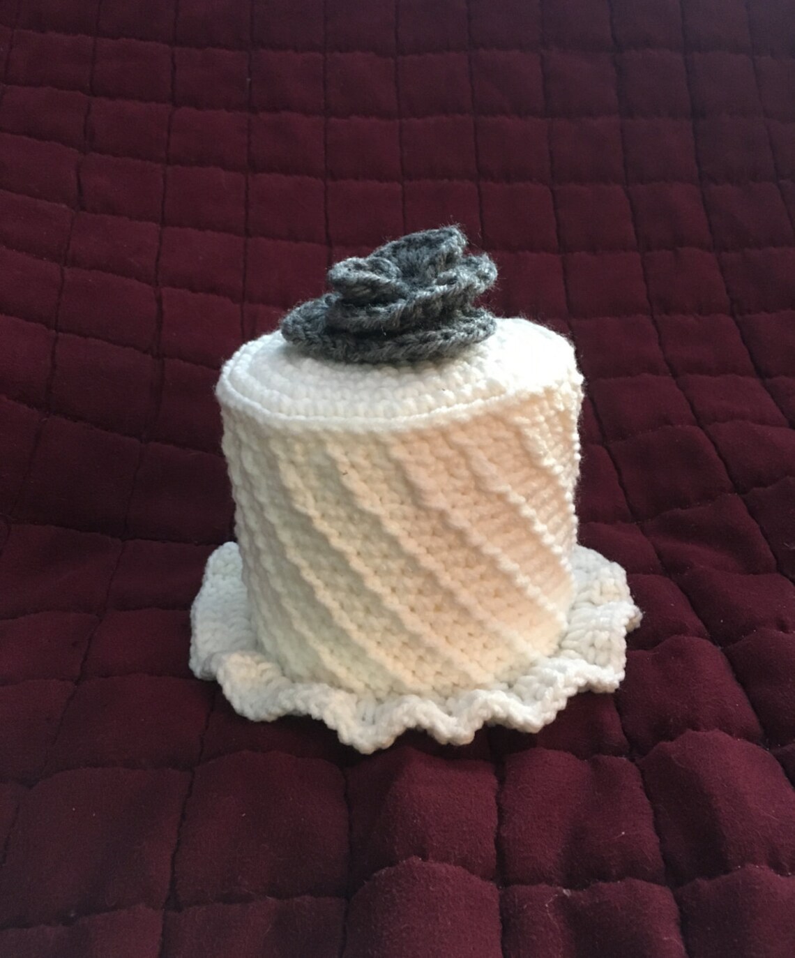 Crocheted Toilet Paper Roll Cover, TP Cover, Toilet Paper Roll Topper ...