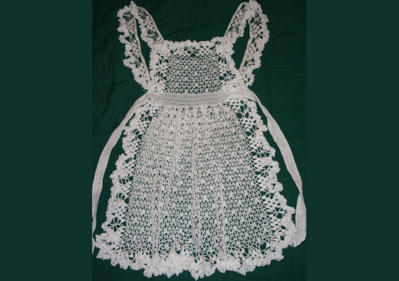 Custom Made Crocheted june Cleaver Apron Custom | Etsy