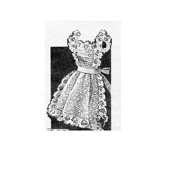 Custom Made Crocheted june Cleaver Apron Custom - Etsy