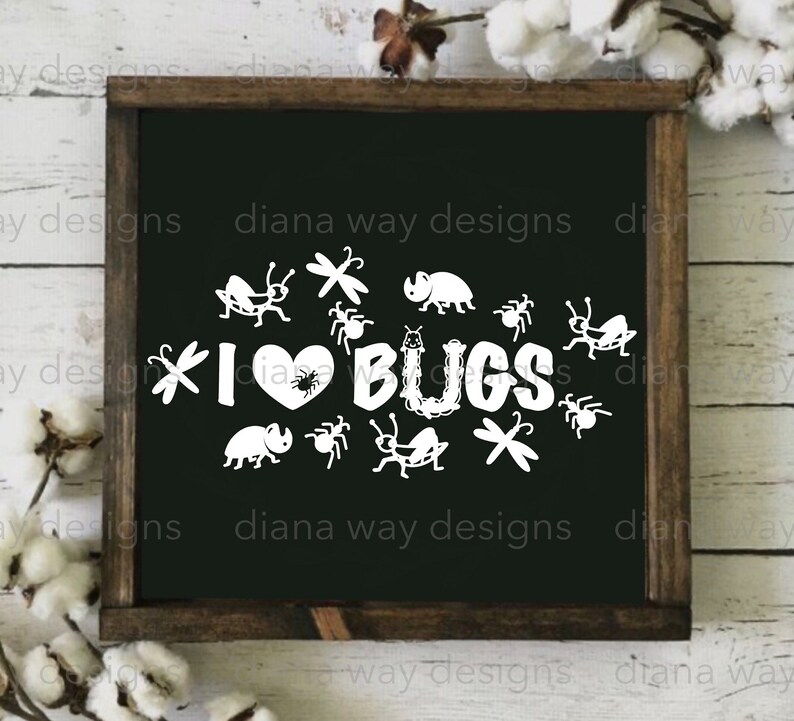 I Love Bugsinstant SVG/DXF/PNG Bugs Svg Fun Bugs Quote - Etsy