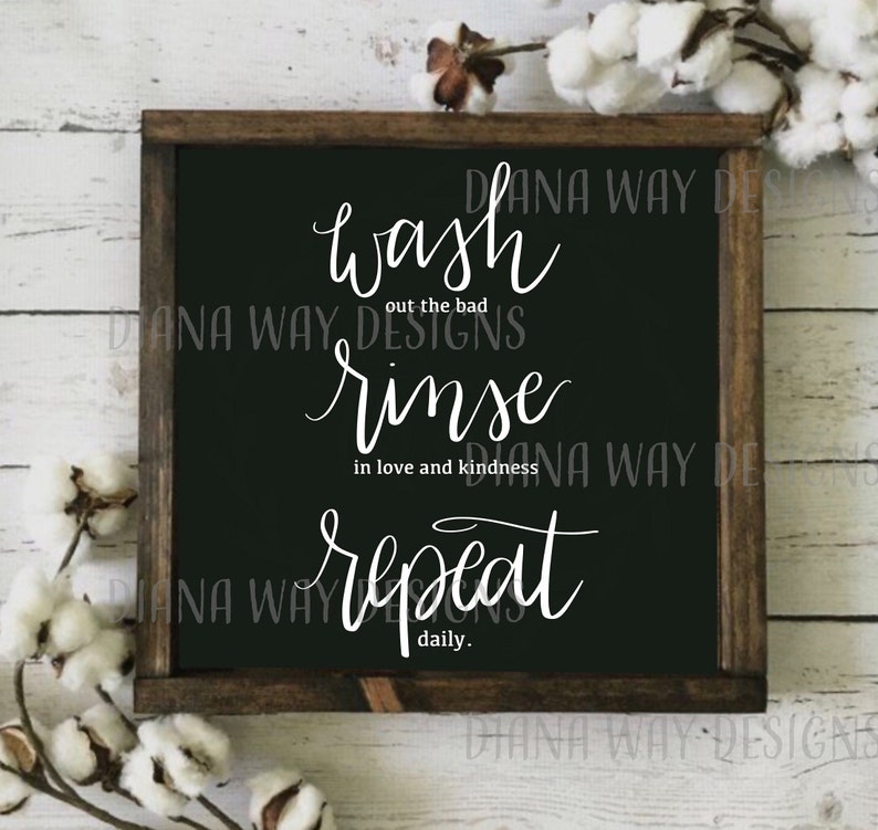 Wash Rinse Repeat SVG/PNG/DXF Cut Files Laundry Room Decor - Etsy