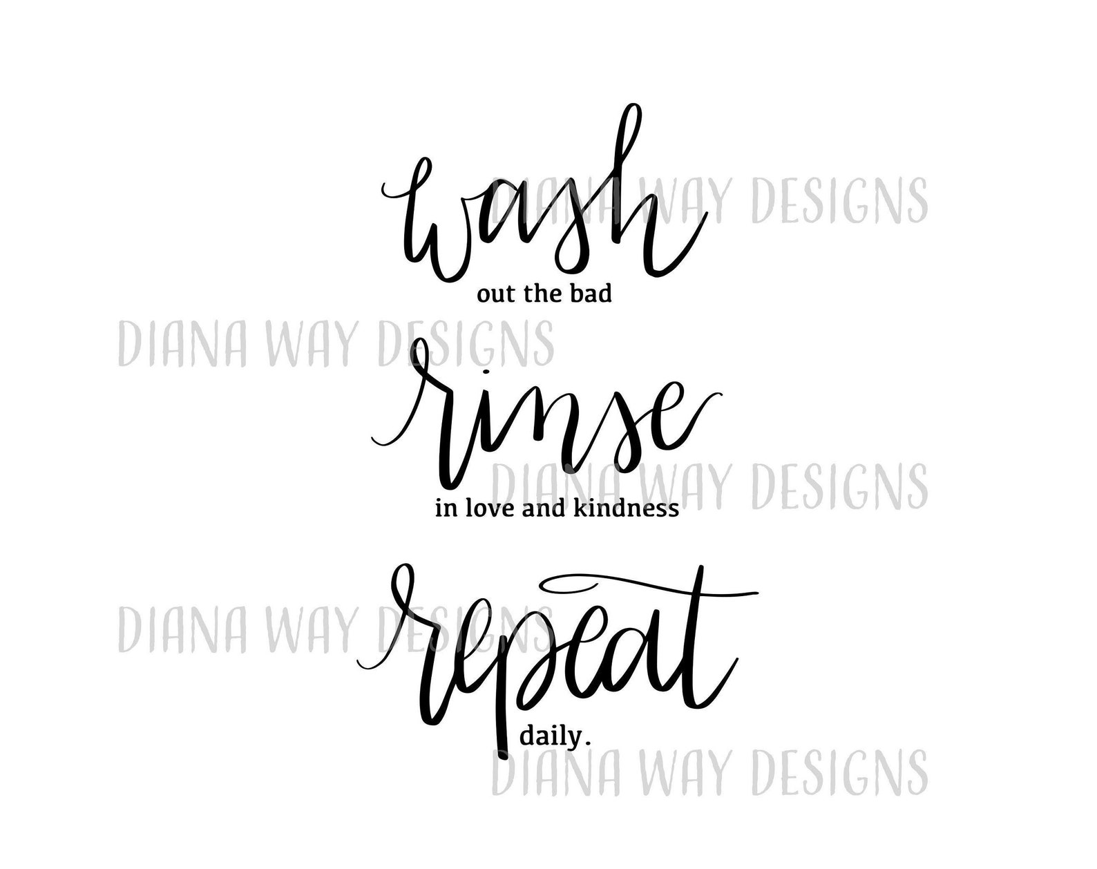 Wash Rinse Repeat SVG/PNG/DXF Cut Files Laundry Room Decor - Etsy