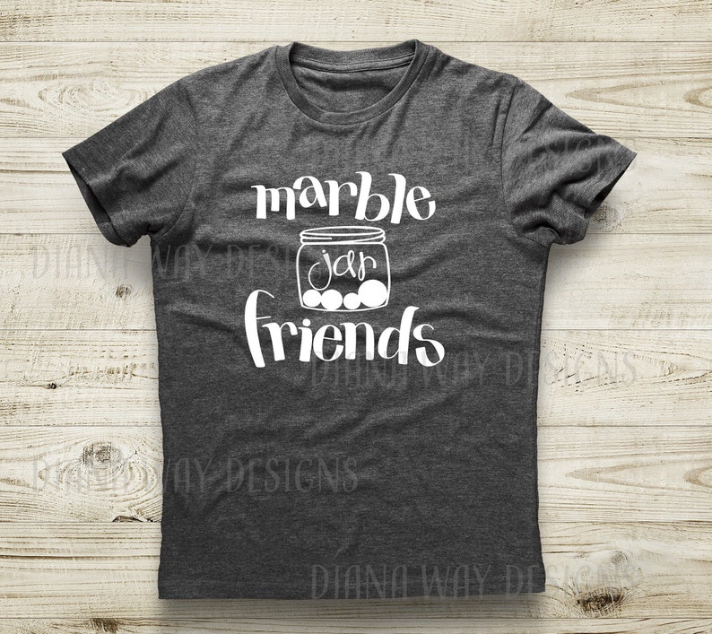 Marble Jar Friends Svg Inspirational Quote Hand Lettered - Etsy