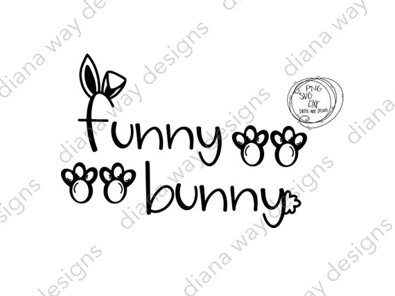 Funny Bunny SVG/PNG/DXF Cut Files Outdoor Sign Hand | Etsy