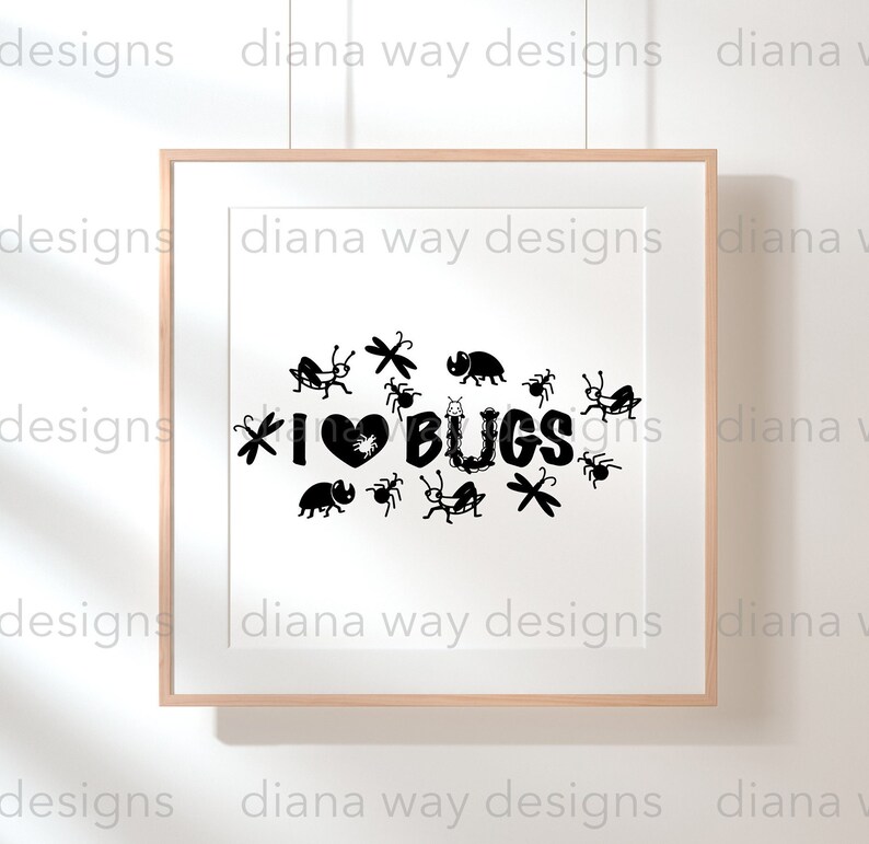 I Love Bugsinstant SVG/DXF/PNG Bugs Svg Fun Bugs Quote - Etsy