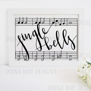 Jingle Bells- Instant SVG/DXF/PNG Cut File, Silhouette, Cricut ...