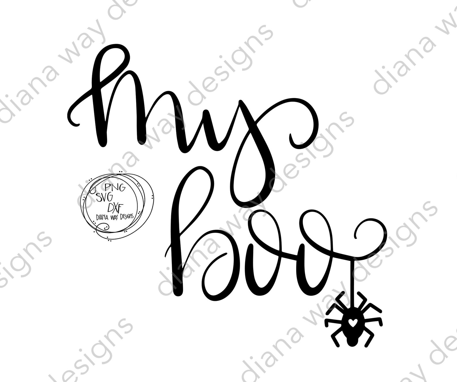 My Boo-instant SVG/DXF/PNG Cut File Halloween Svg Romantic - Etsy