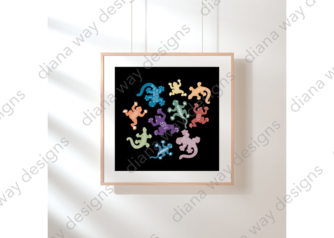 Reptile Dance- Printable Wall Art, Home Decor, Minimalist Decor ...