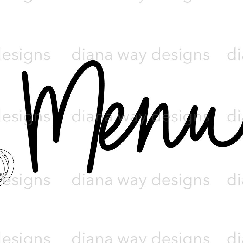 Hand Lettered Menu - Etsy