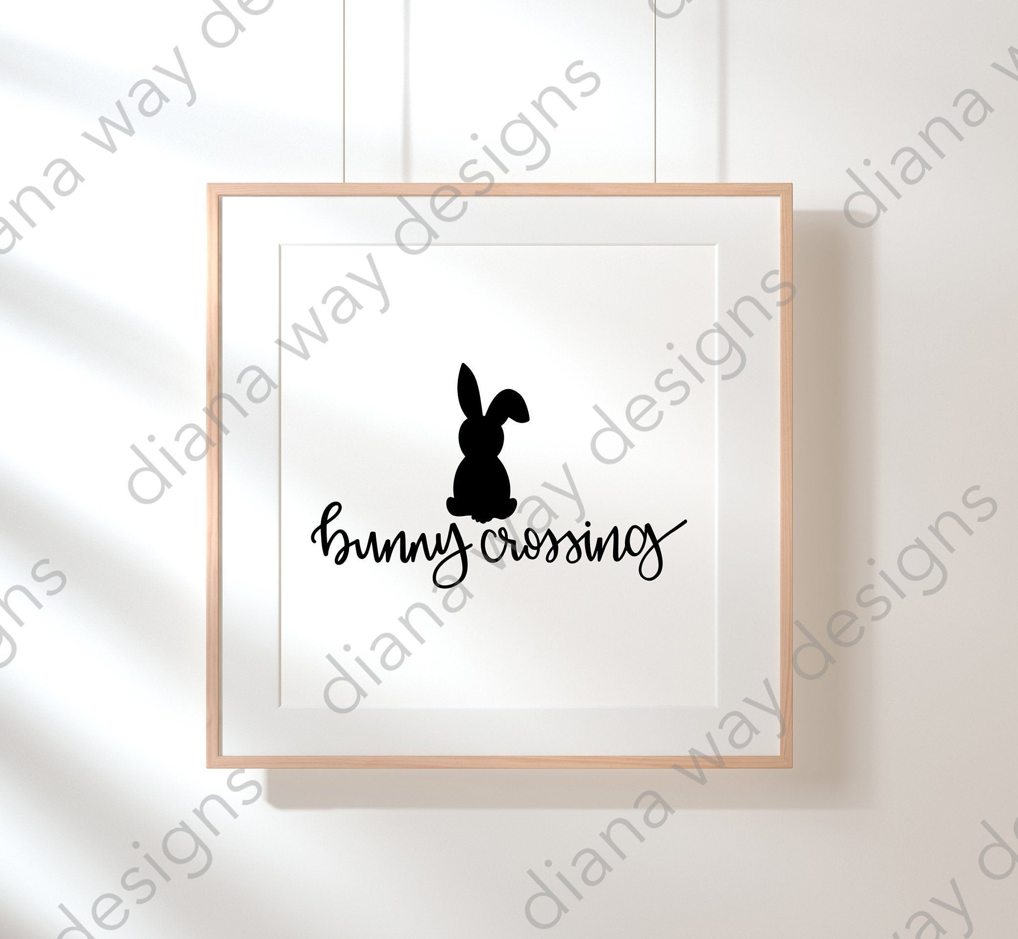 Bunny Crossing SVG/PNG/DXF Cut Files Outdoor Sign Home - Etsy