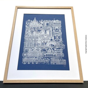 PARIS Silver Poster - Etsy