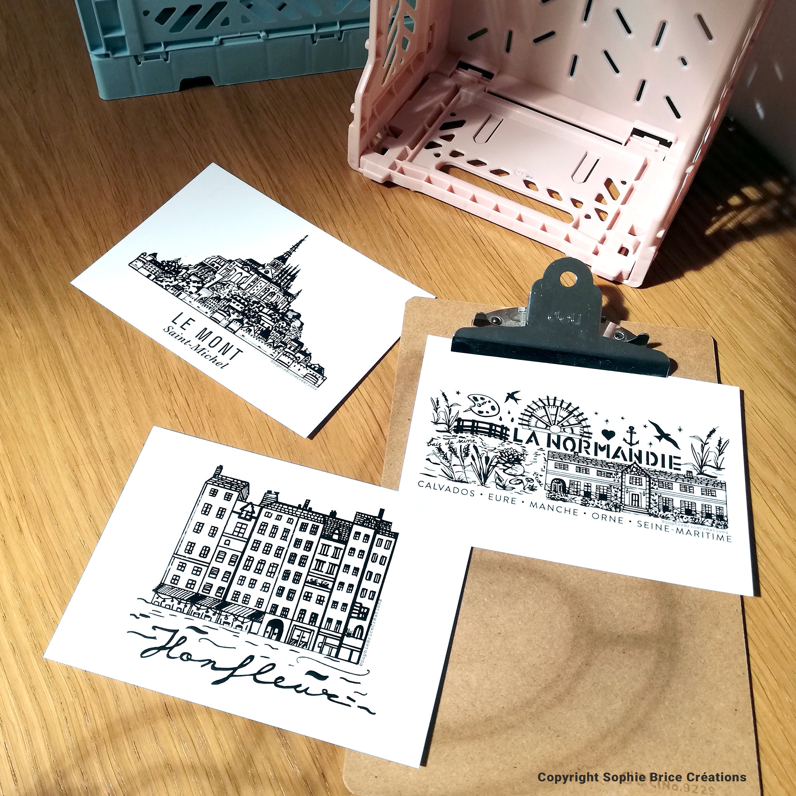 NORMANDY POSTCARDS - Etsy