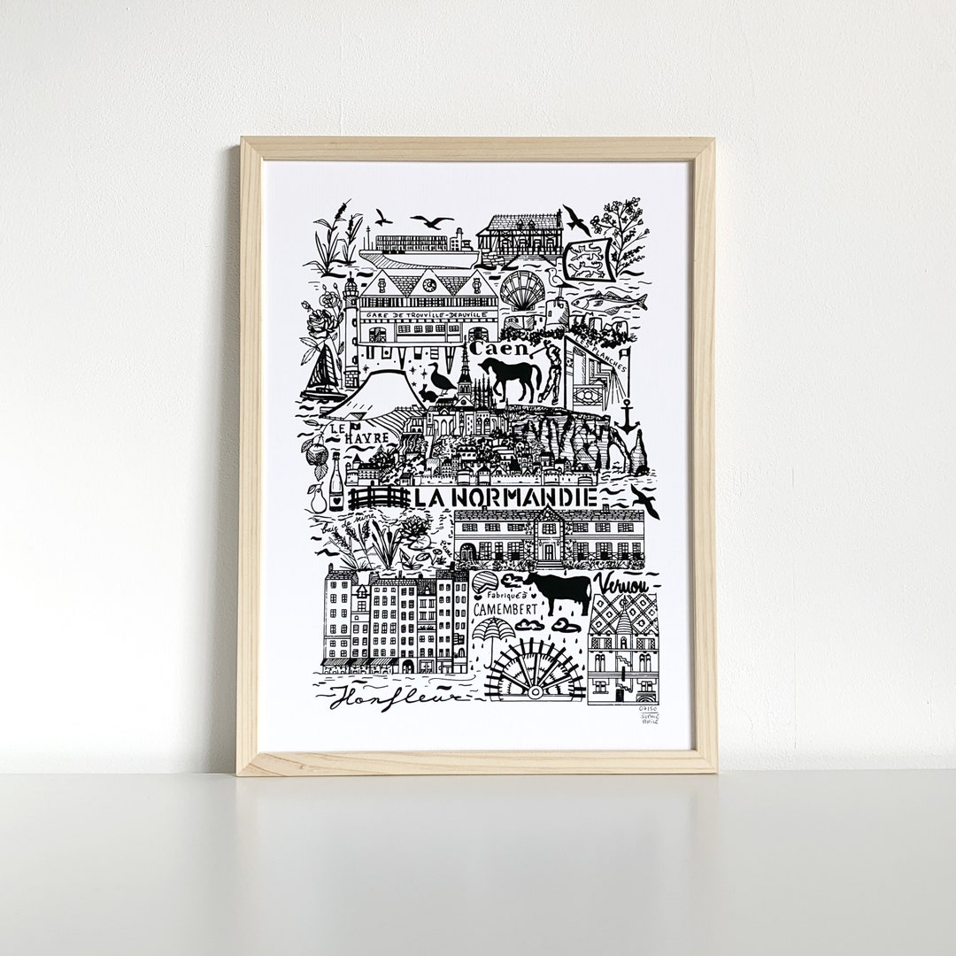 NORMANDIE Screen Print - Etsy
