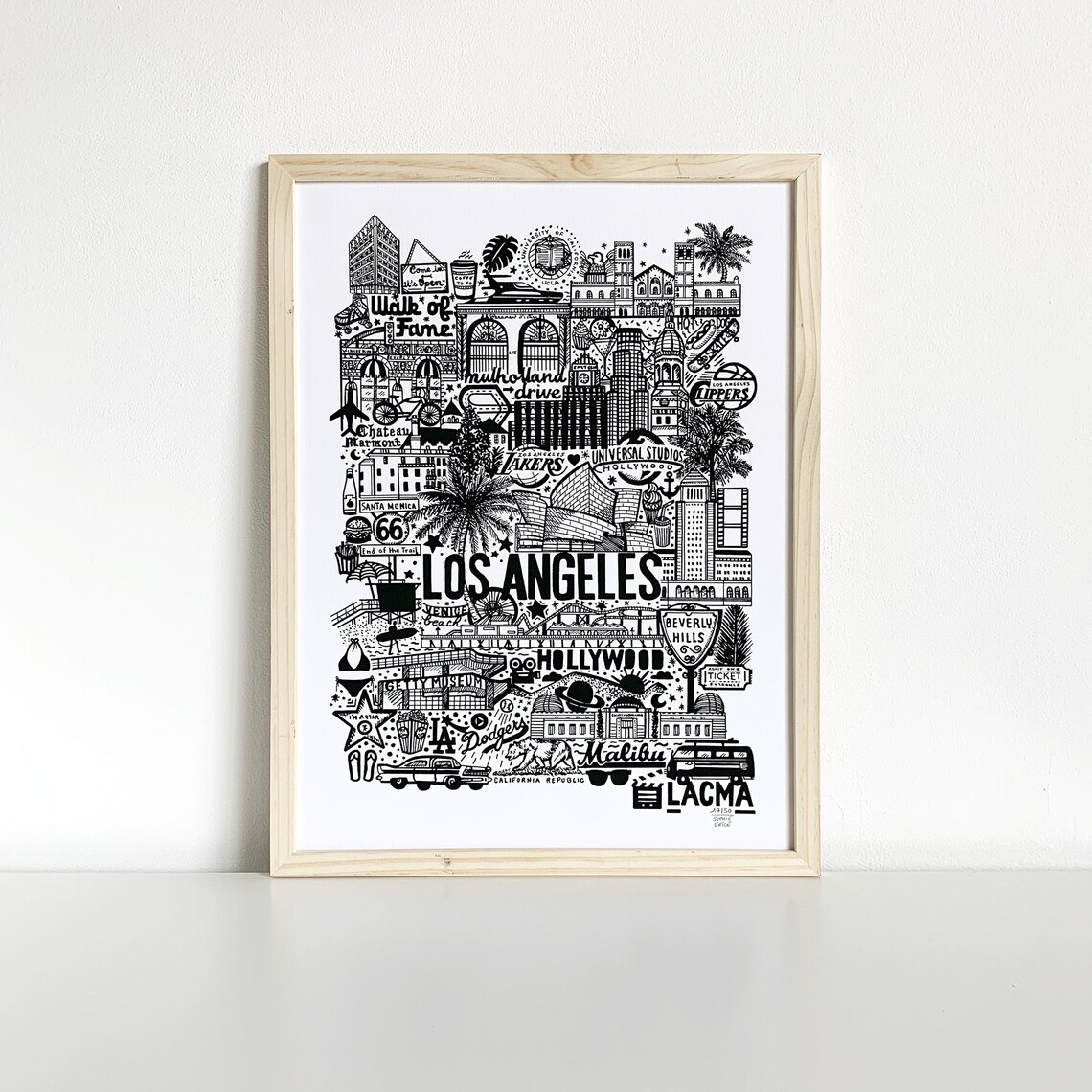 LOS ANGELES Poster | Etsy