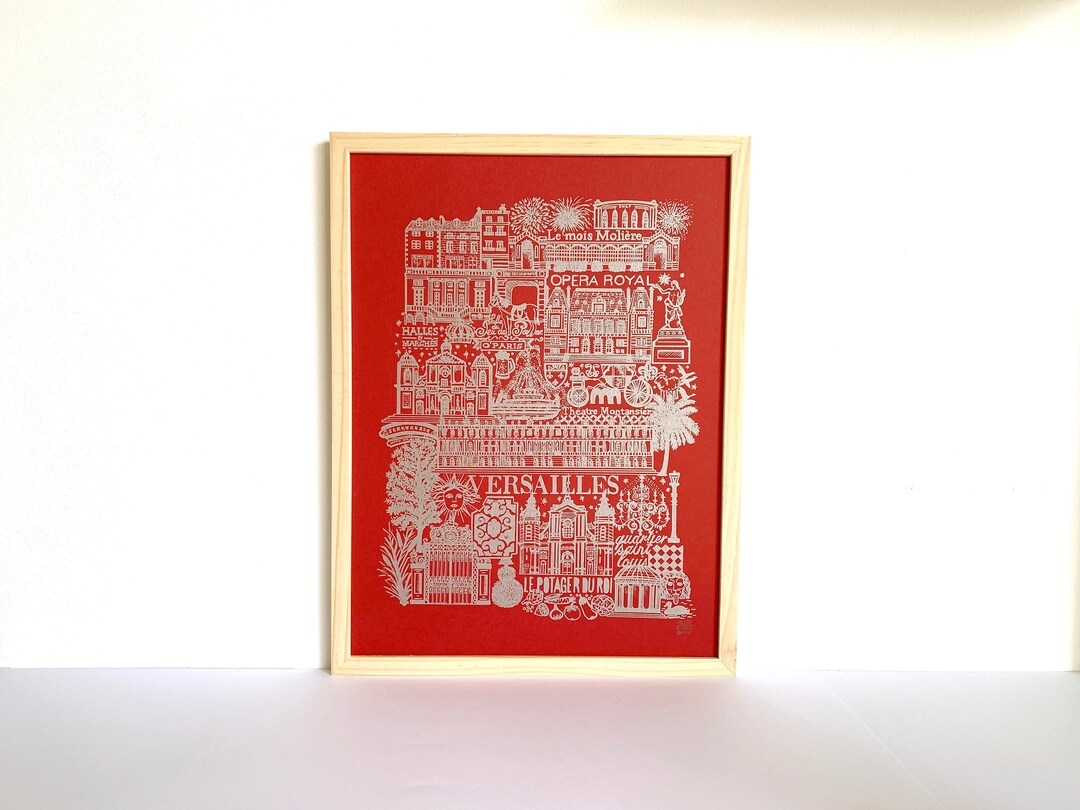 VERSAILLES Silver Poster - Etsy
