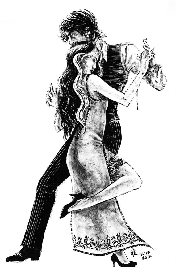 A6 Postcard Rogue and Gambit dance | Etsy