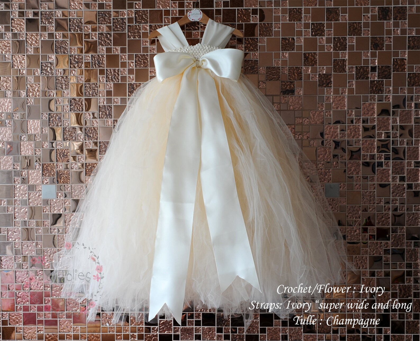 Flower Girl Dress Flower Girl Tulle Dress Tulle Dress Girl Etsy