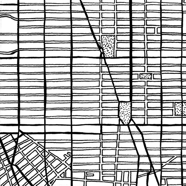 Street Grid Map - Etsy