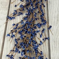 Navy Pip Berry Garland: 57" Wispy Wreath Making Supplies - Etsy