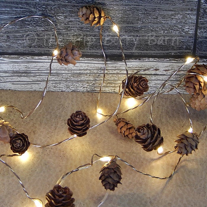 LED Lights MINI Pine Cone Lights Fall Lights Autumn Lights - Etsy